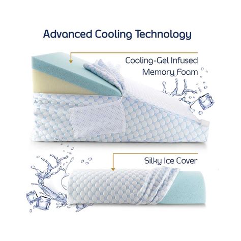 Nestl Cooling Gel Bed Wedge Pillow Home And Office Supplies On Sale