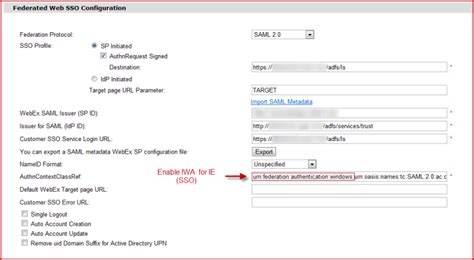 Solved Webex Sso With Microsoft Ad Fs 2 0 Cisco Community