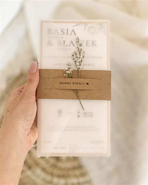 Zaproszenia ślubne Boho Suszone Kwiaty Kalka Mysłowice Kup Teraz Na … Original Wedding