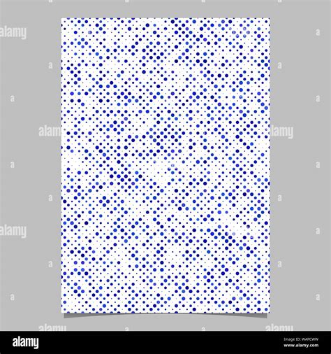 Blue Abstract Dot Pattern Brochure Background Vector Stationery