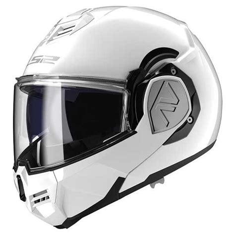 Ls2 Advant Solid White Modular Helmet