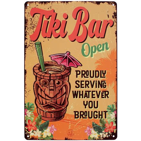 Fun Tiki Bar Sign For Your Tiki Bar Tiki Bar Desertcart India