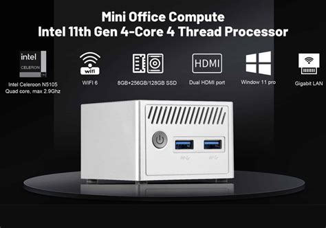 Gk3v N5105 Mini Pc Is Another 2 8 Inch 4k Palm Sized Mini Pc