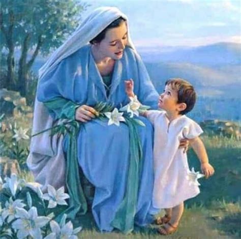 Virgen María Con Su Hijo Jesús