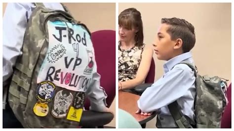 12 Year Old Boy Refuses To Remove Dont Tread On Me Patch Violating