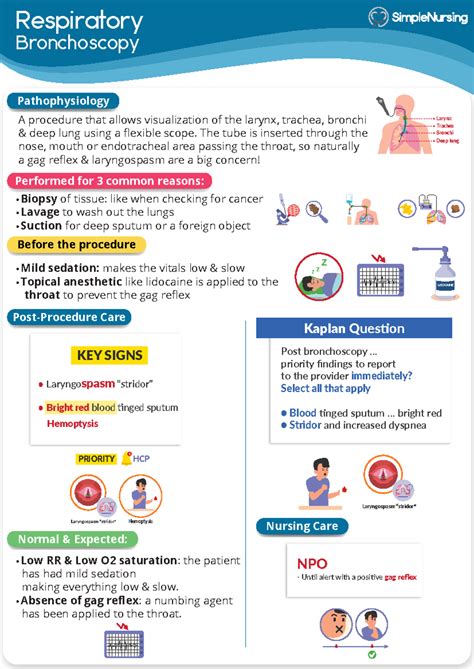 Bronchoscopy Notes Respiratory Bronchoscopy Pathophysiology Before