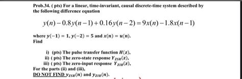 solved prob 34 pts for a linear time invariant causal