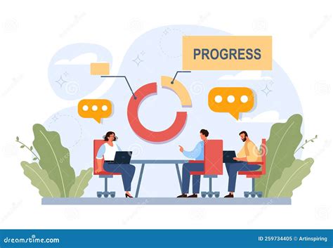 Progress Concept Business Or Personal Development Stock Vector Illustration Of Financial