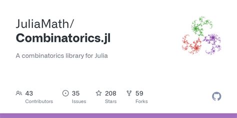Github Juliamathcombinatoricsjl A Combinatorics Library For Julia