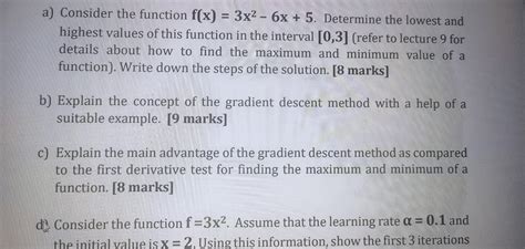 Solved A Consider The Function Mathbf F