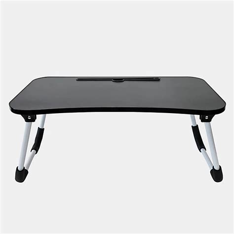 Foldable Wooden Lap Tray Dinner Bed Laptop Computer Desk Portable Charcoal