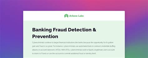 Fraud Detection In Banking ML Insights Arkose Labs