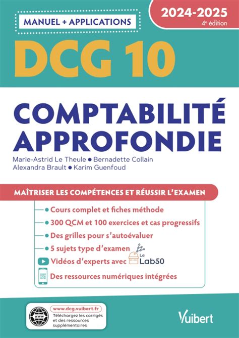 Dcg 10 Comptabilité Approfondie Manuel Et Applications 2024 2025
