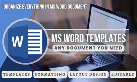 Design Microsoft Word Document And Create Ms Word Template By