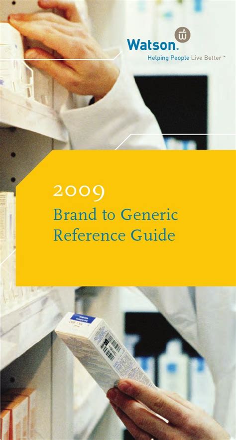 Brand To Generic Reference Guide 2009 Organic Compounds Functional Group