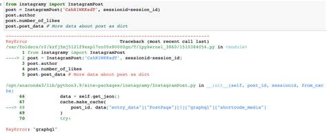 Error With InstagramPost Issue Yogeshwaran Instagramy GitHub