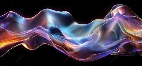 Colorful Abstract Waves Of Light Creating A Dynamic And Fluid Visual Effect Background Abstract