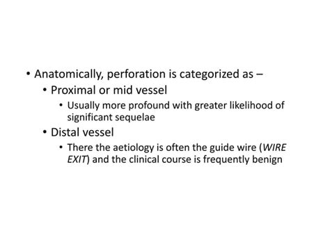 Coronary Artery Perforation During Pci Ppsx Heart And