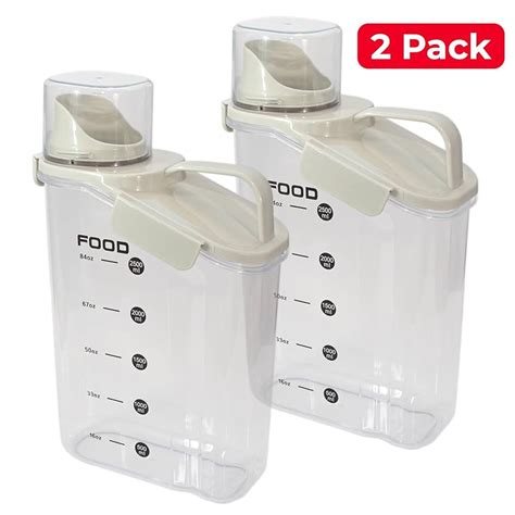 Pouring Spout Container Clear Grain Storage Container With Pouring