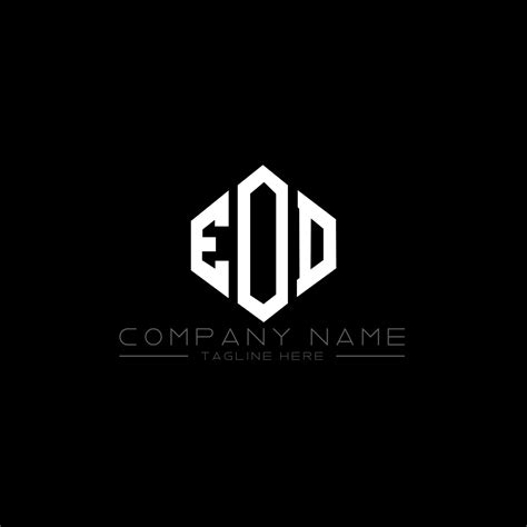 Eod Letter Logo Design With Polygon Shape Eod Polygon And Cube Shape Logo Design Eod Hexagon