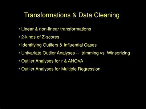 Ppt Transformations And Data Cleaning Powerpoint Presentation Free