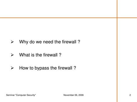PPT How To Bypass The Firewall PowerPoint Presentation Free Download ID