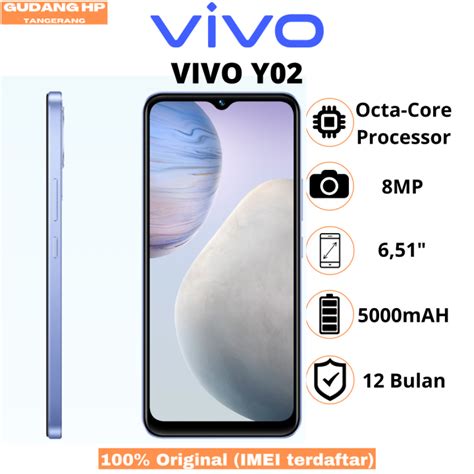 Vivo Y02 Garansi Resmi Vivo Indonesia Lazada Indonesia