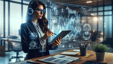 Photo Realistic As Financial Analyst Using Augmented Reality For Interactive Stock Valuation