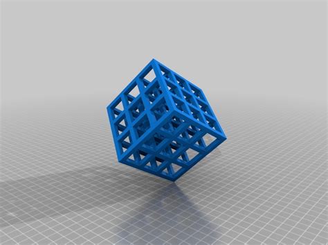 free 3d file tinkercad lattice cube 🧞‍♂️ ・template to download and 3d