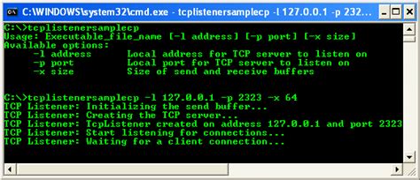 the c tcplistener and c tcplistener project and program
