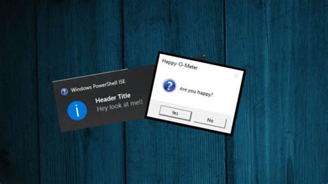Display Message Boxes And Balloons On Windows Using PowerShell