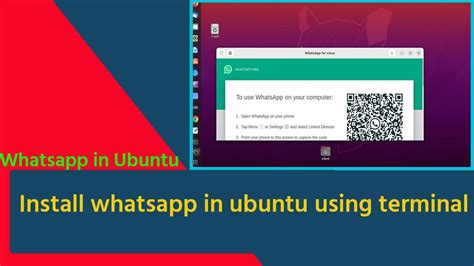 how to install whatsapp in ubuntu using terminal - YouTube