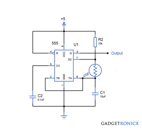 Light To Frequency Converter Circuit Using IC Gadgetronicx