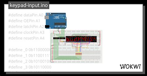 Keypad Input Ino Copy Wokwi ESP STM Arduino Simulator