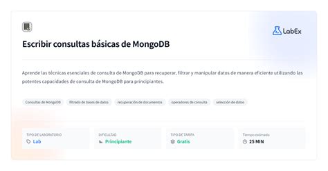 Cómo Escribir Consultas Básicas De Mongodb Labex