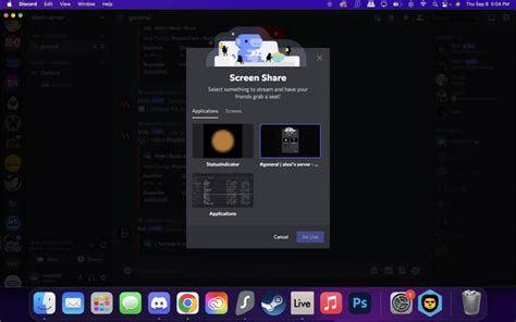 discord screen share not working ableton is not showing up as an