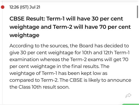 New Update Cbse