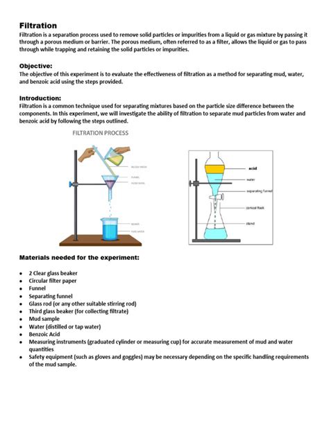 Filtration Final Pdf Filtration Mixture