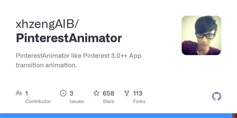 Github Xhzengaib Pinterestanimator Pinterestanimator Like Pinterest App Transition