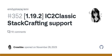 1192 Ic2classic Stackcrafting Support · Issue 352 · Emilyploszaj