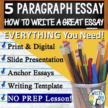 Five Paragraph Essay How To Write A Paragraph Essay Intro To Essay Writing