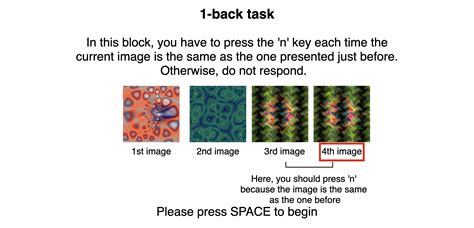 N Back Task Fractals — Battery Of Tasks