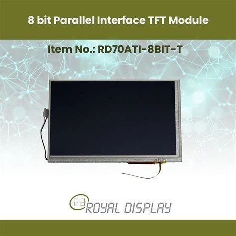 Green TFT LCD Display Module RD70ATI 8BIT T For Industrial Size Not Issued At 7500 Piece In