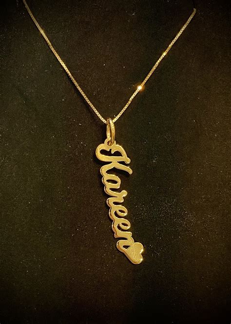 Vertical Name Necklace Liwa Jewellers Llc Vertical Name Necklace Liwa Jewellers Llc