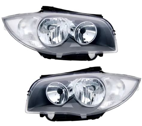 Scheinwerfer Set FÜr Bmw E81 E82 E87 E88 1er In Schwarz Halogen Links