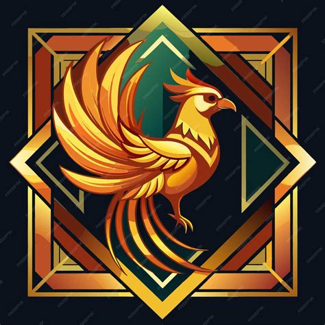 Logo Of Golden Pheasant With Unique Logo Shape Decorative Frame White