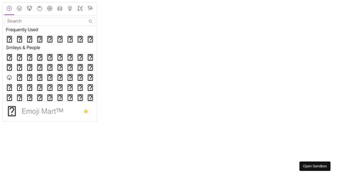 Emoji Mart Demo Forked Codesandbox