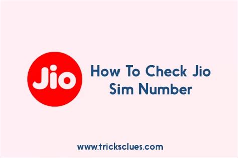 How To Check Jio Sim Number Step By Step Guide With Screenshots