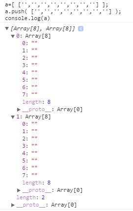 Javascript Dimensional Array Push Stack Overflow