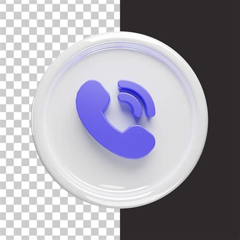 Premium Psd Call Icon 3d